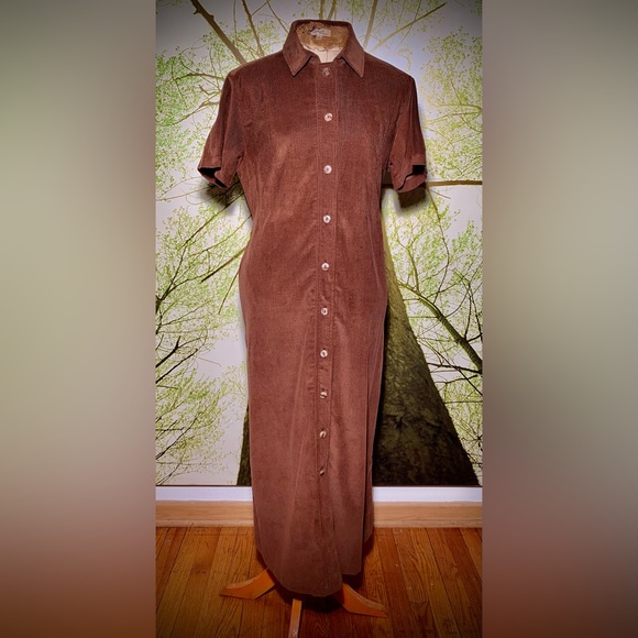 Harve Benard | Dresses | Harve Bernard Ladies Brown Corduroy Dress ...